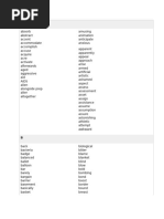 C1 CEFR Vocabulary Word List - Words for Advanced Students 2 | PDF