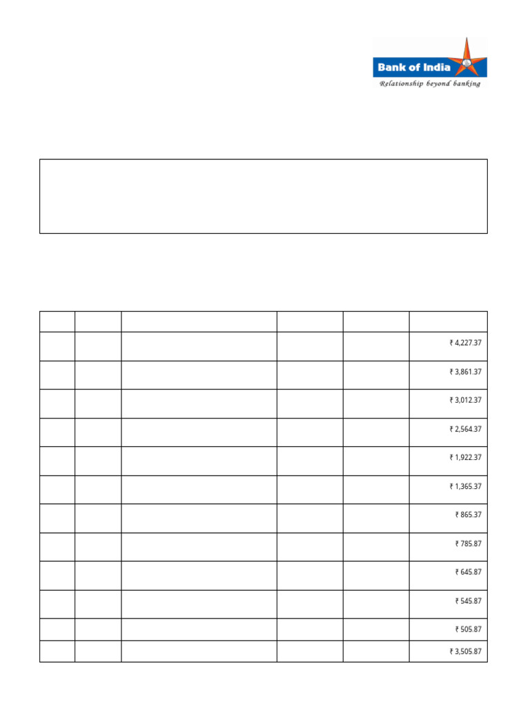 Boi Recent (Statement 1-Unlocked | PDF | Financial Services | Money