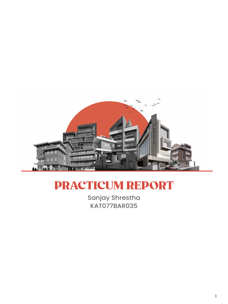 Practicum Report - Sanjay Shrestha | PDF | Beam (Structure) | Wall