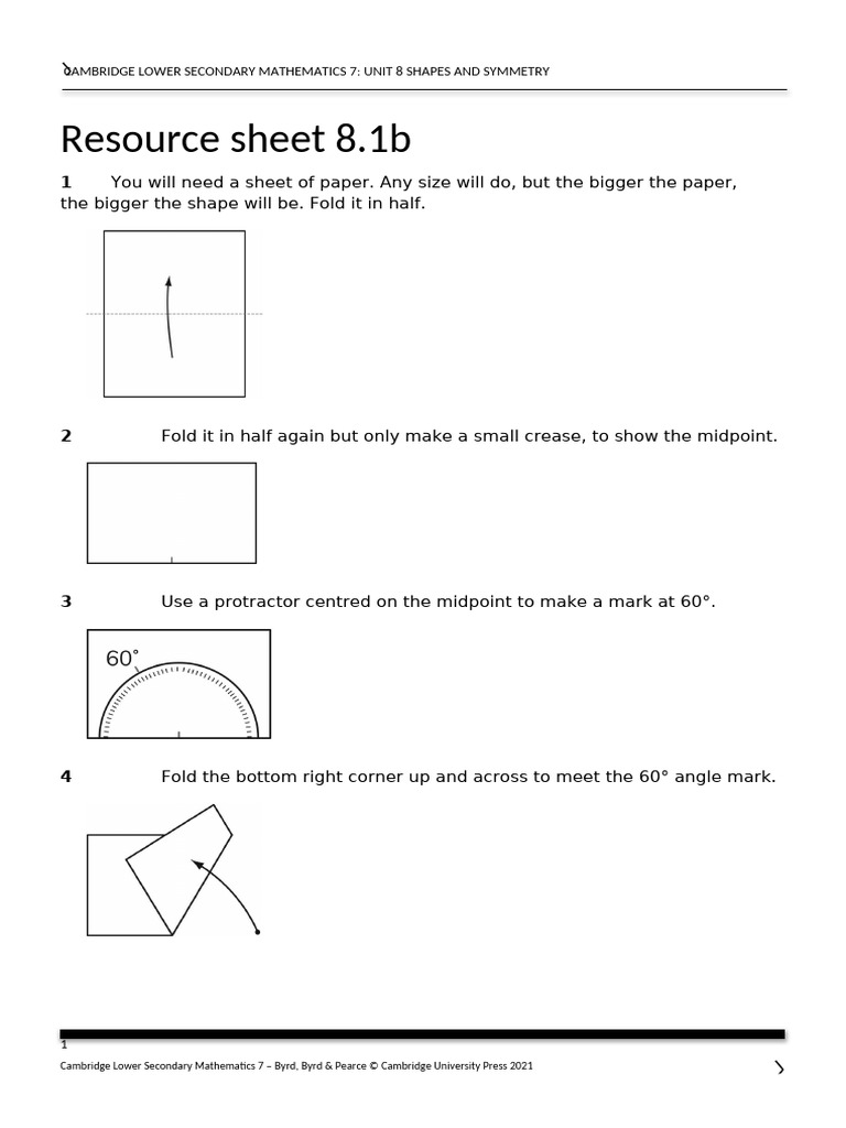 Stage 7 Maths Resource Sheet 8 1b | PDF