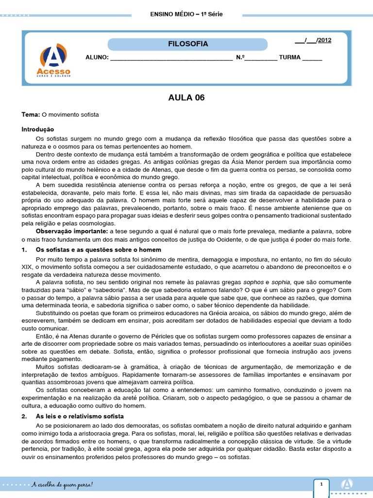 Sofistas | PDF | Sabedoria | Grécia Antiga