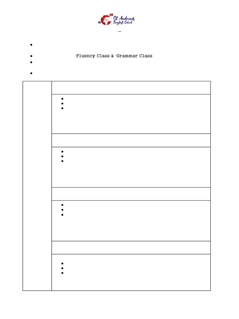 Upper Intermediate 1 Content Plan | PDF | Perfect (Grammar ...