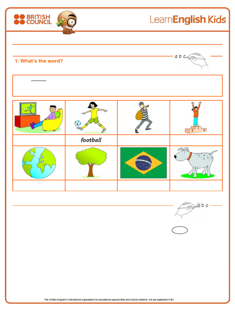 Football World Cup Worksheet | PDF