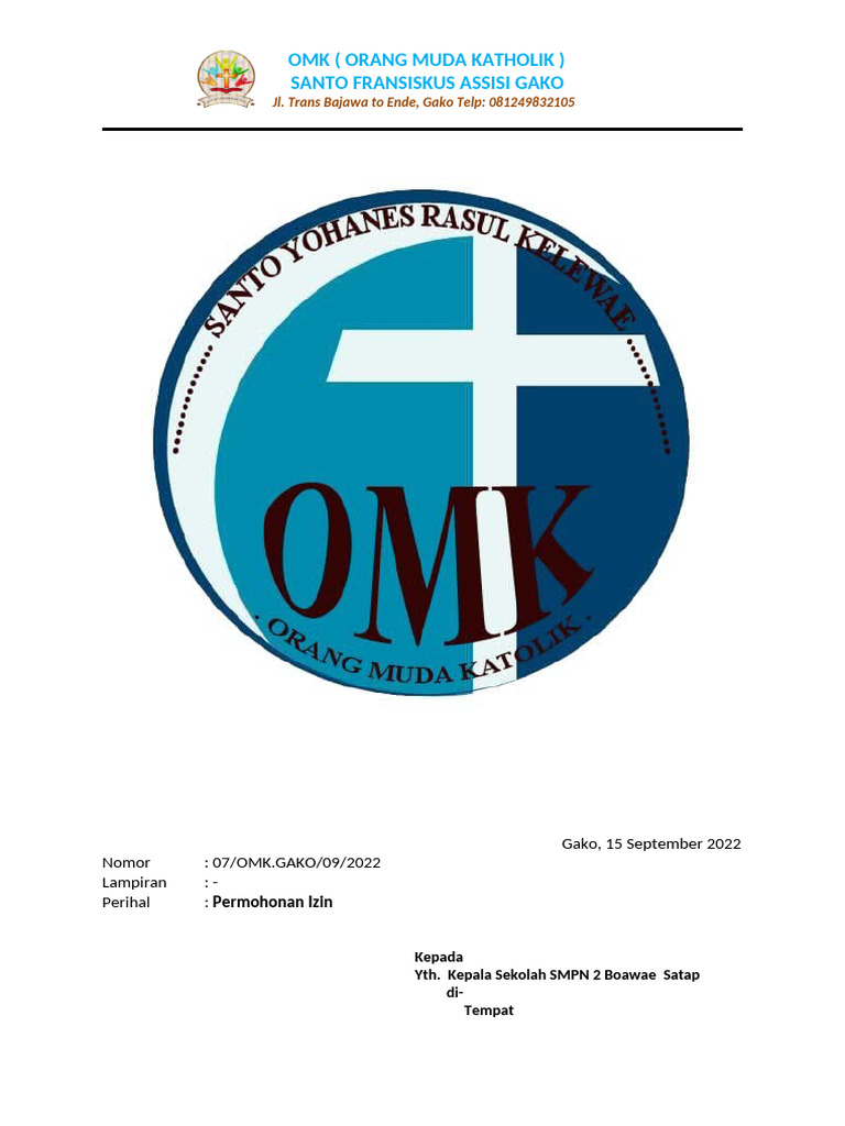 Surat Ijin Omk | PDF