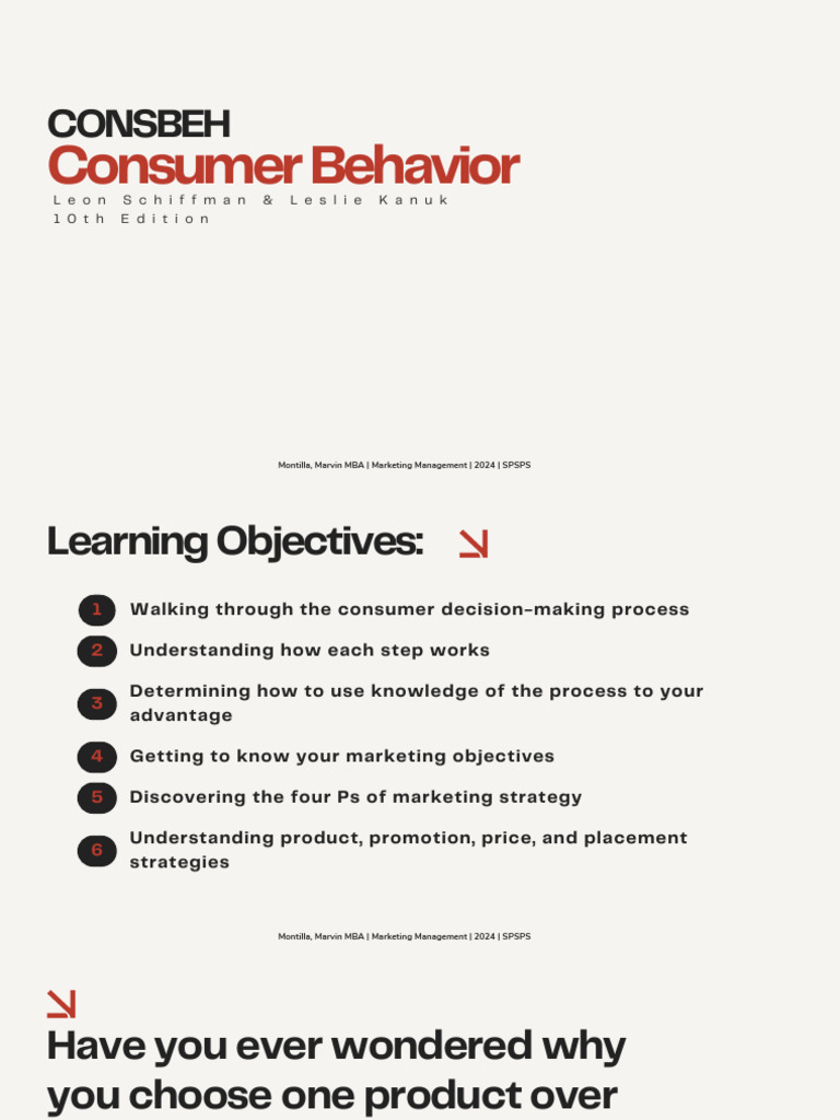 Consumer Behavior - Lecture2 | PDF | Marketing | Behavior