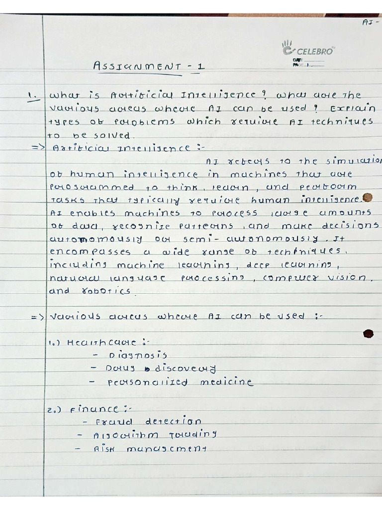 AI Assignment 1 | PDF