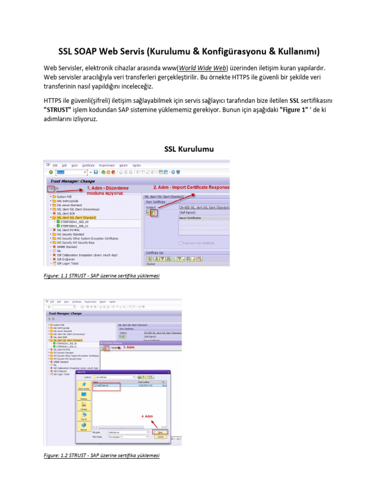 SSL SOAP web servis (kurulum & konfigürasyon) | PDF
