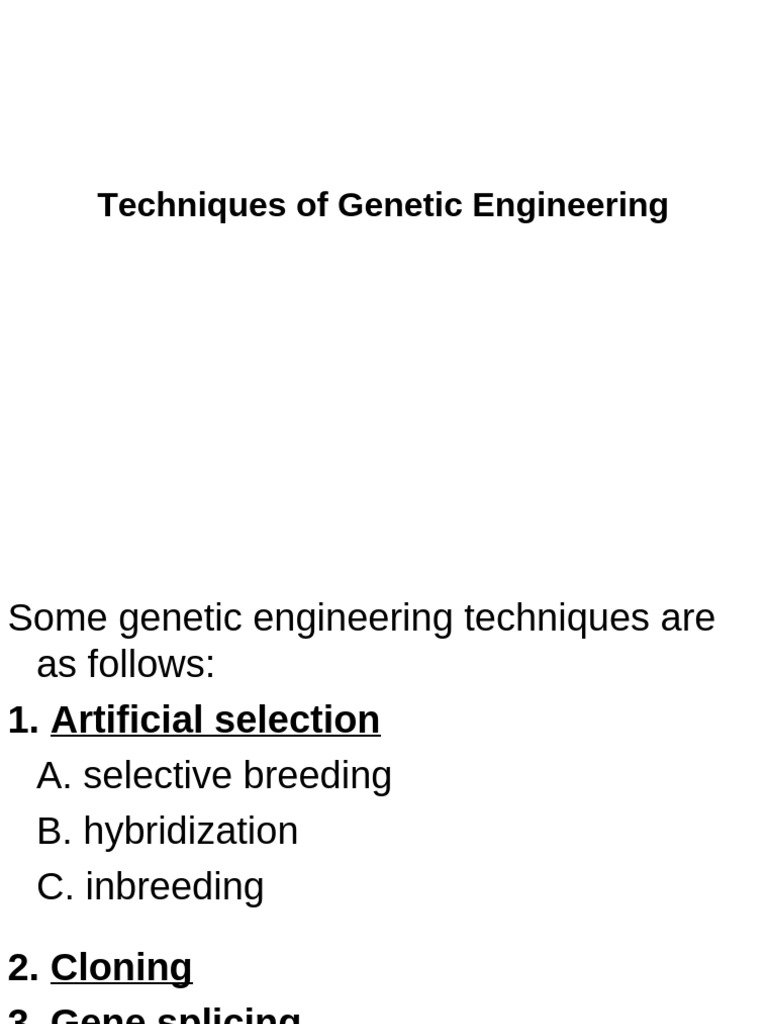 Genetic Engineering BS | PDF | Genetically Modified Organism ...