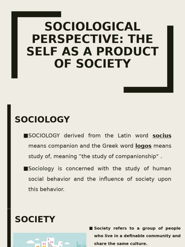 Sociological Perspective | PDF | Sociology | Self