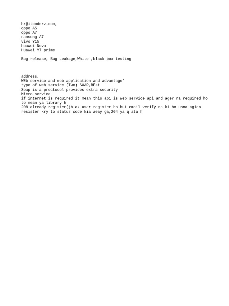 SQA Question | PDF