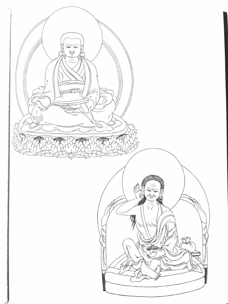 Milarepa 9 - Para colorear Marpa y Milarepa | PDF