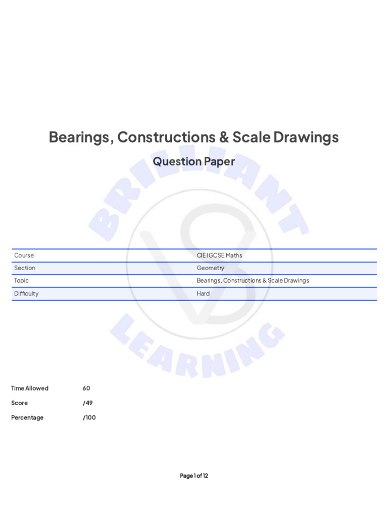 bearings-constructions-scale-drawings-hard | PDF | Mathematics