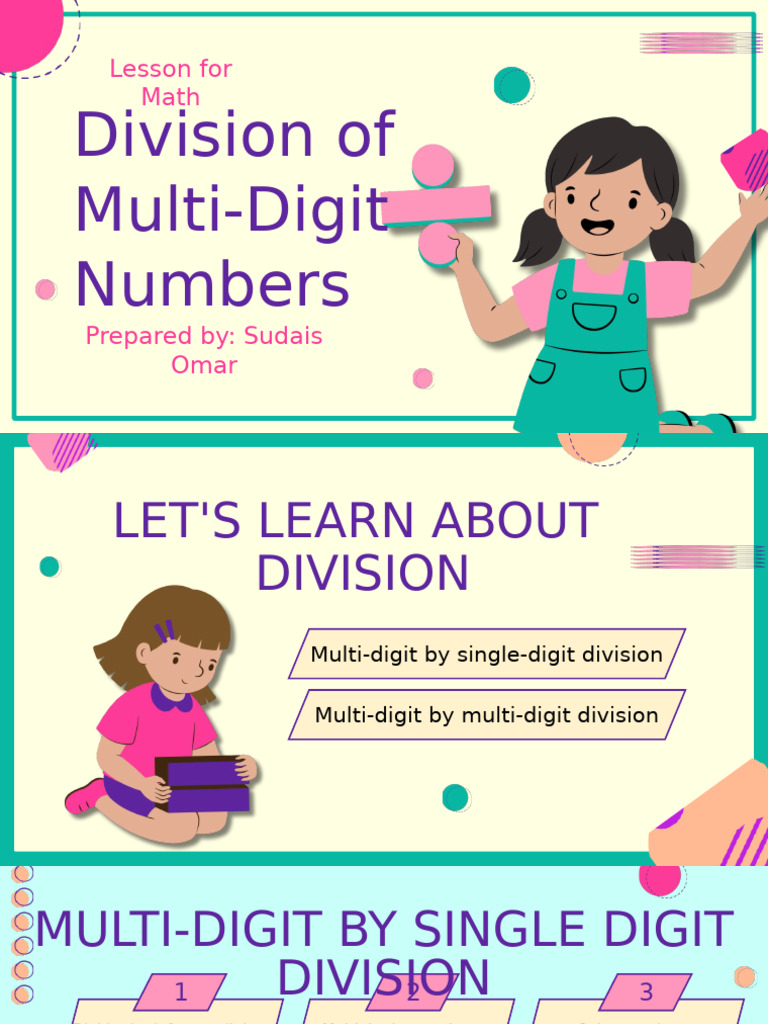 Multi-Digit Division Lesson Guide | PDF | Division (Mathematics ...