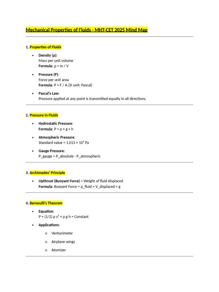 Fluid Flow Types and Properties | PDF