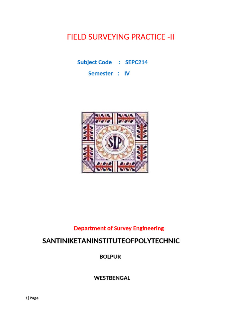 Basic Surveying Field Practices | PDF | Surveying