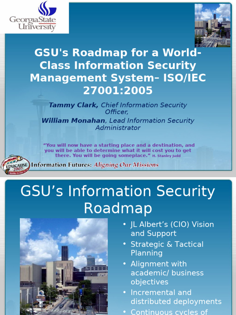GSU's ISO 27001 Implementation Guide | PDF | Information Security | Risk