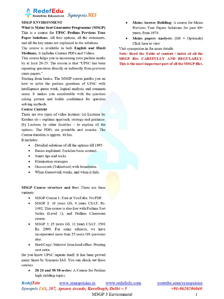 05 MSGP 3 Environment 2022 | PDF