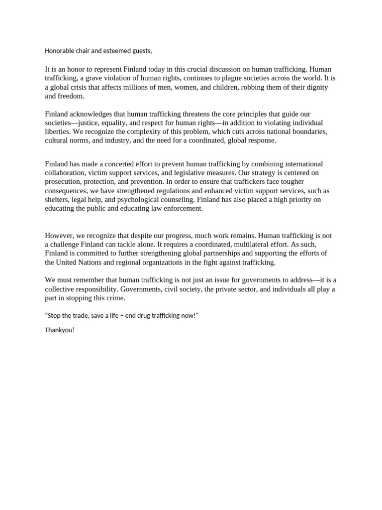 Speech Finland | PDF