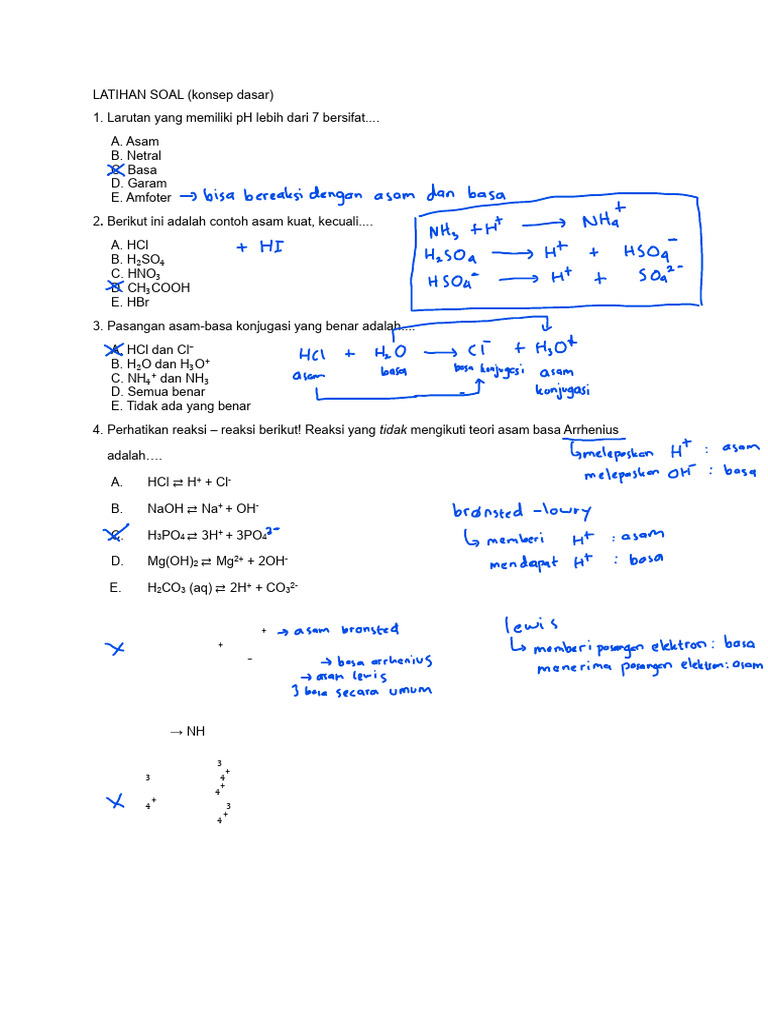 Latihan Soal Asam Basa | PDF