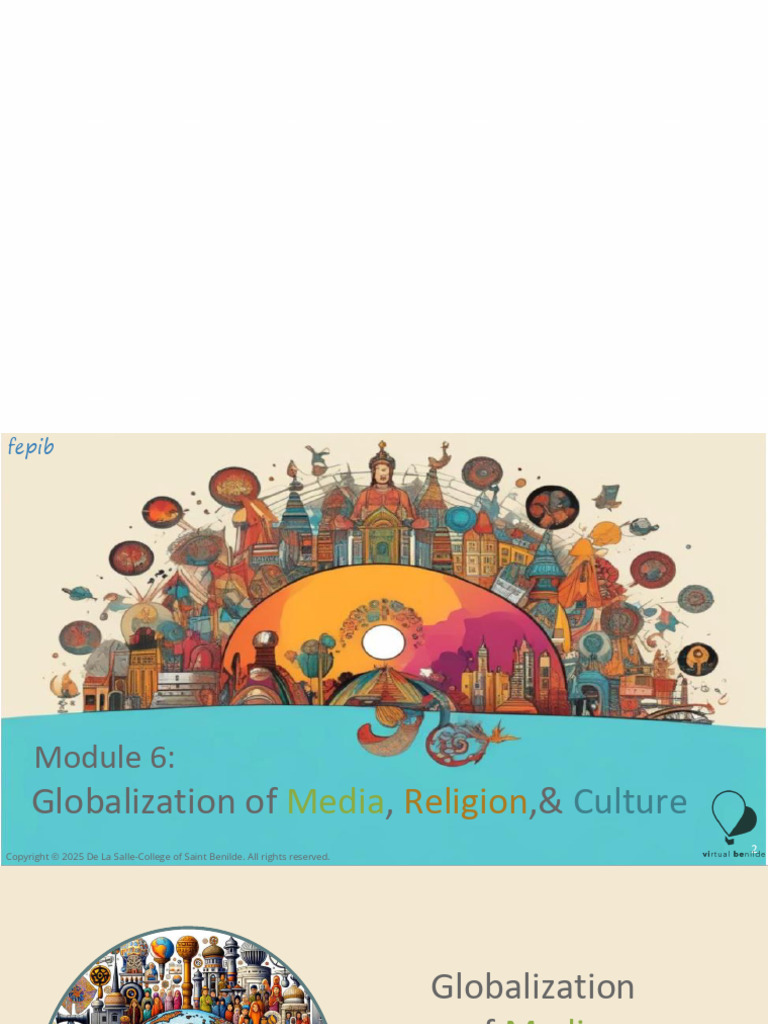 Module 6 Globalization of Media Religion Culture | PDF | Globalization ...