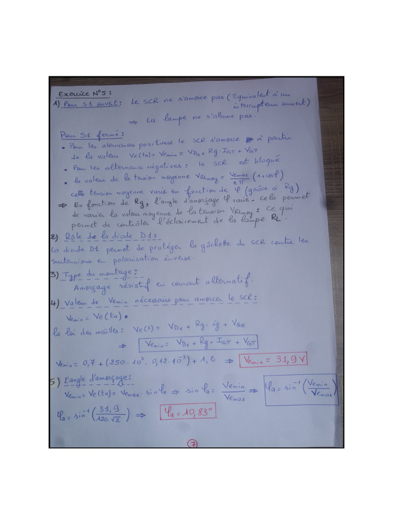 Corrigé Exercice 5 | PDF