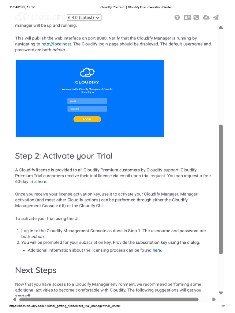 Cloudify Premium - Cloudify Documentation Center | PDF