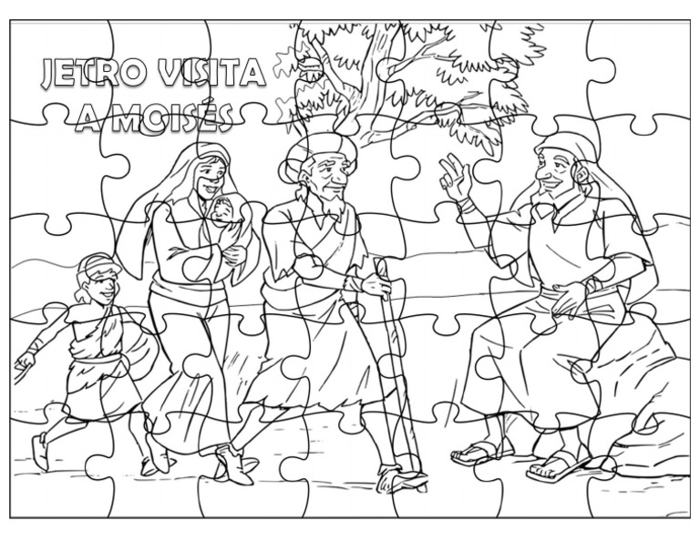 Rompecabezas 35 Piezas - Jetro Visita A Moisés | PDF