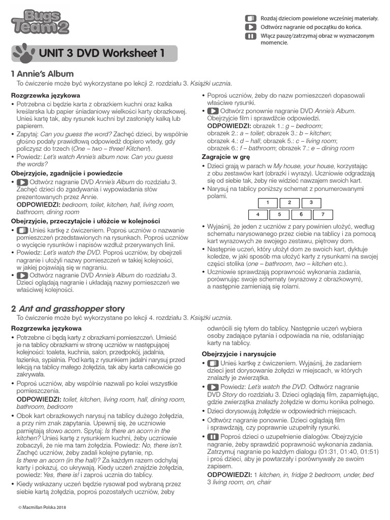 BT2 Unit 3 DVD Worksheets Teaching Notes | PDF