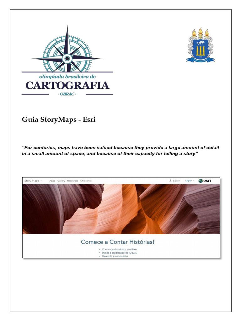 Guia Prático para Criar Story Maps Esri | PDF | Janela (informática ...