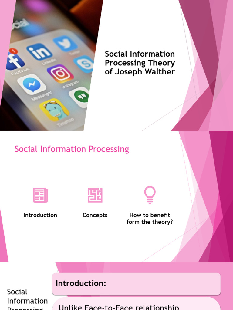9 - Social Information Processing Theory Fall 2024-2025 | PDF | Cognition | Communication