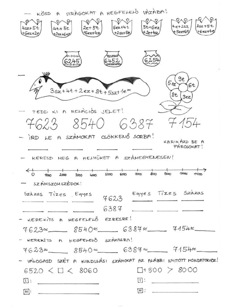 Matek Gyakorló 4.o | PDF