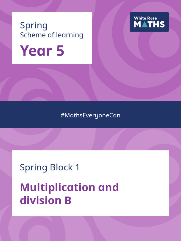 Y5 Spring Term Scheme of Learning | PDF | Multiplication | Numbers