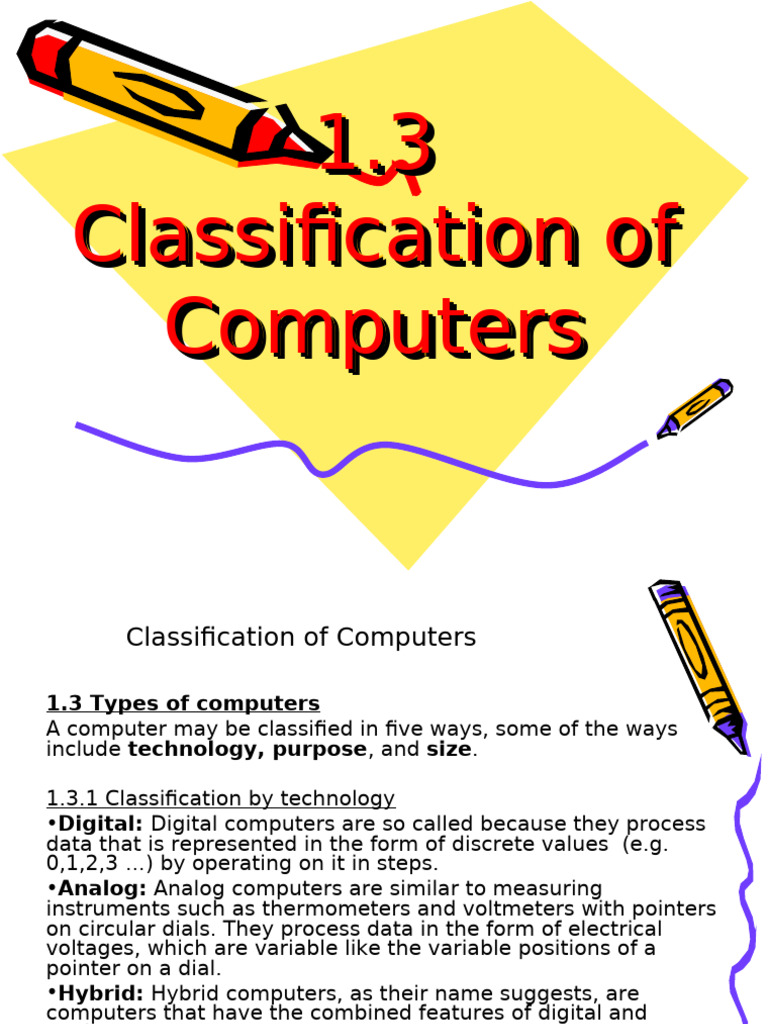 Classification of Computers | PDF | Desktop Computer | Laptop