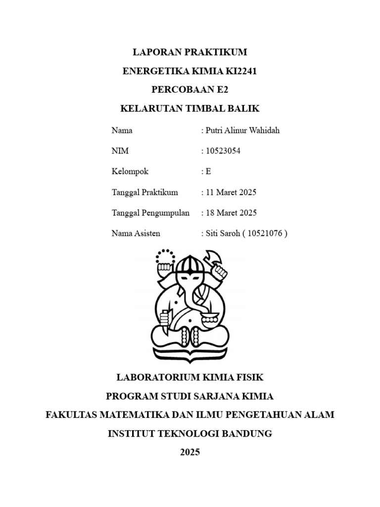 Kelarutan Timbal Balik | PDF