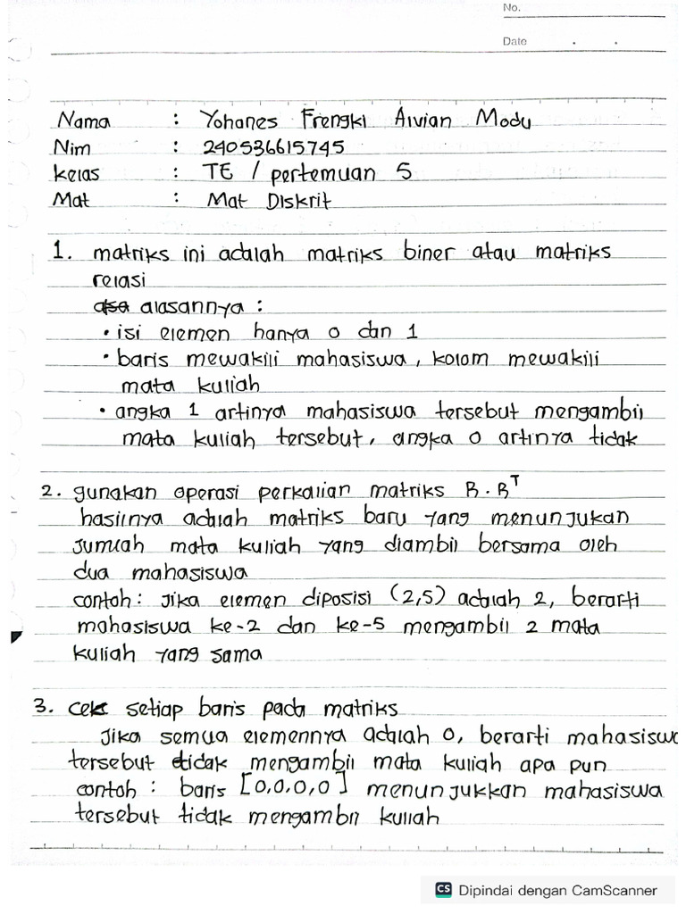 Yohanes Frengki Alvian Modu_240536615745_Mat Diskrit | PDF