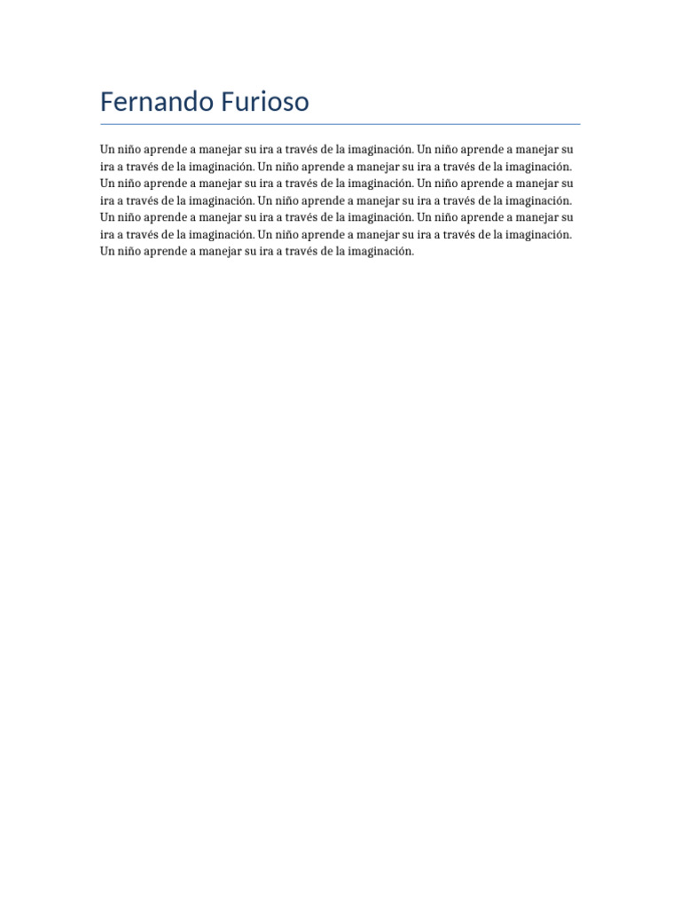 Fernando Furioso Detailed | PDF