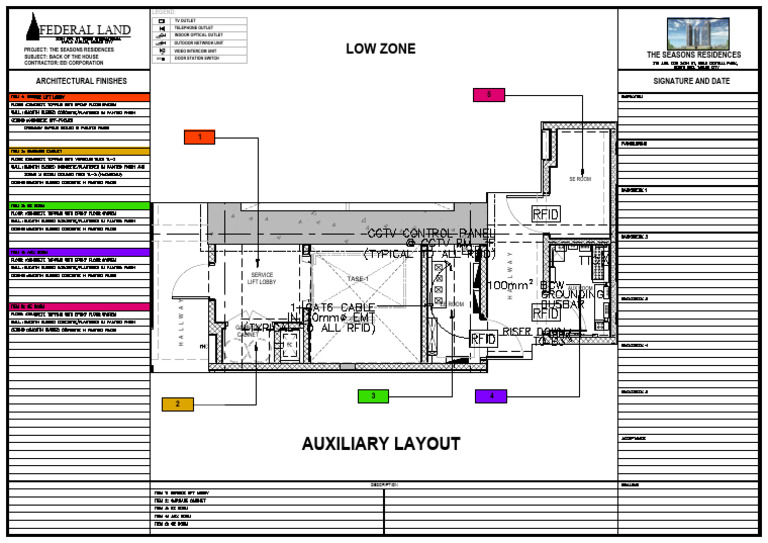 Auxiliary Layout for Seasons Residences | PDF