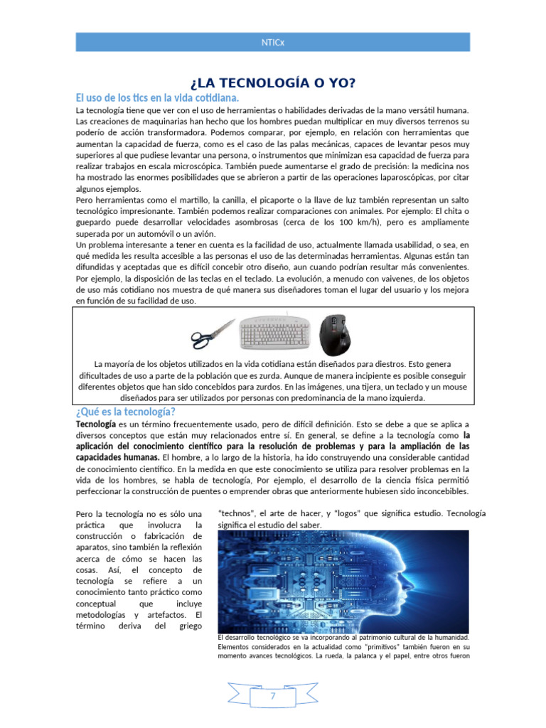 Impacto de la Tecnología en la Vida Cotidiana | PDF | Usabilidad ...