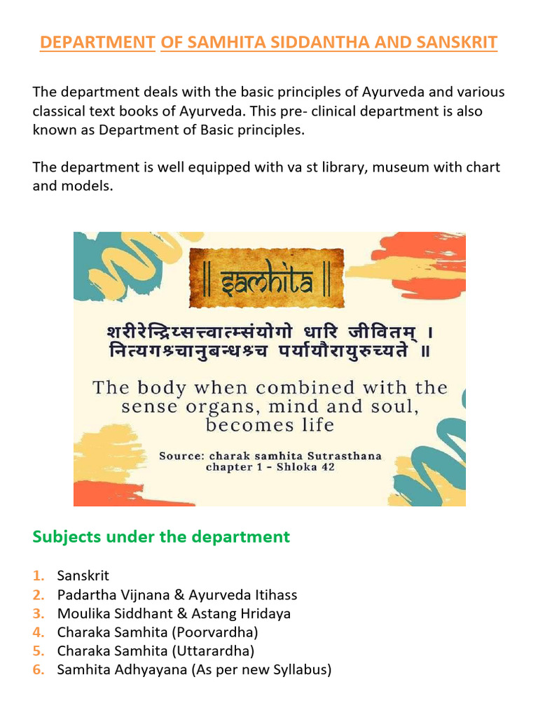 Siddantha and Moulika Sankhya in Ayurveda | PDF