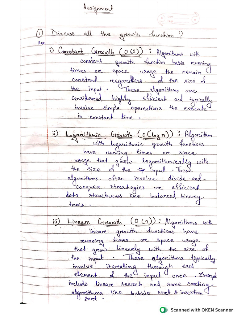 algorithms assignment | PDF