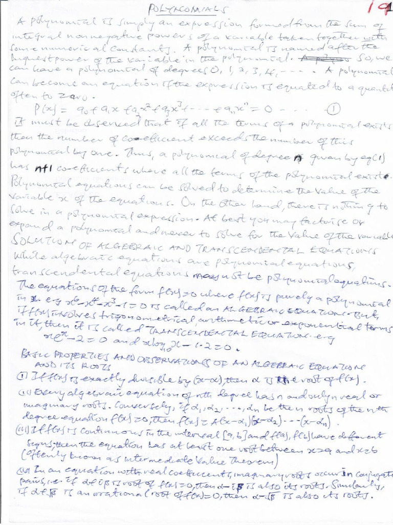 Polynomials | PDF