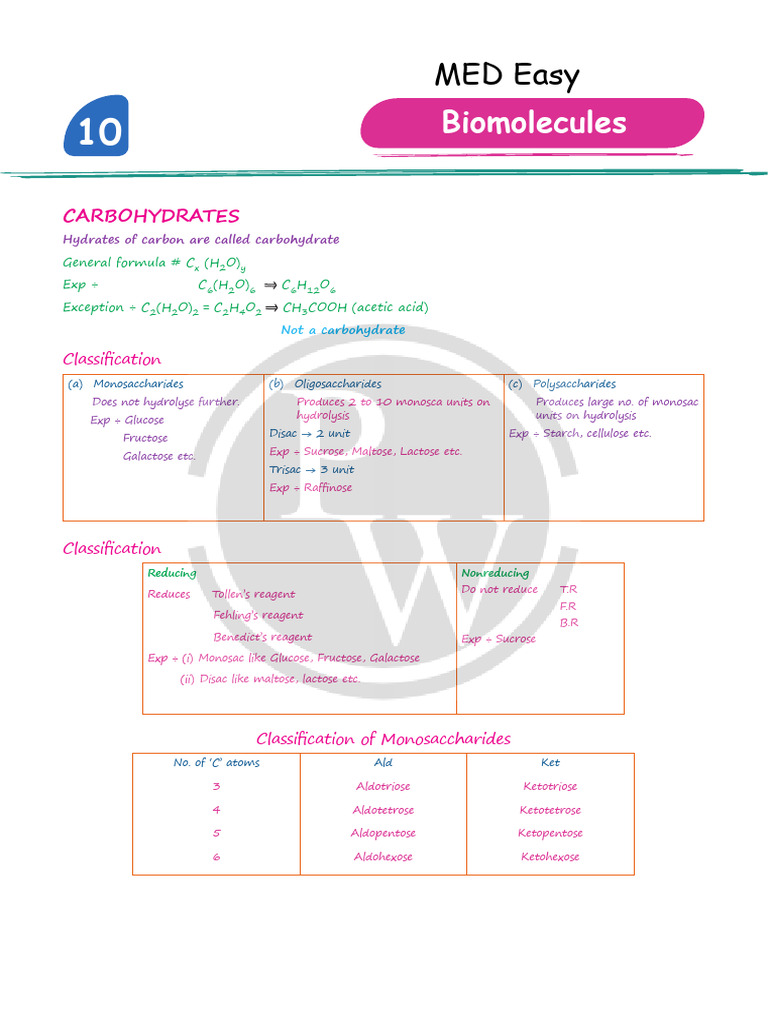 Biomolecules - Med Easy Yakeen 20 2024 Legend | PDF | Nucleic Acids | Nucleotides