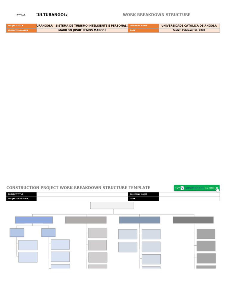 Culturgola Project Work Breakdown Structure | PDF