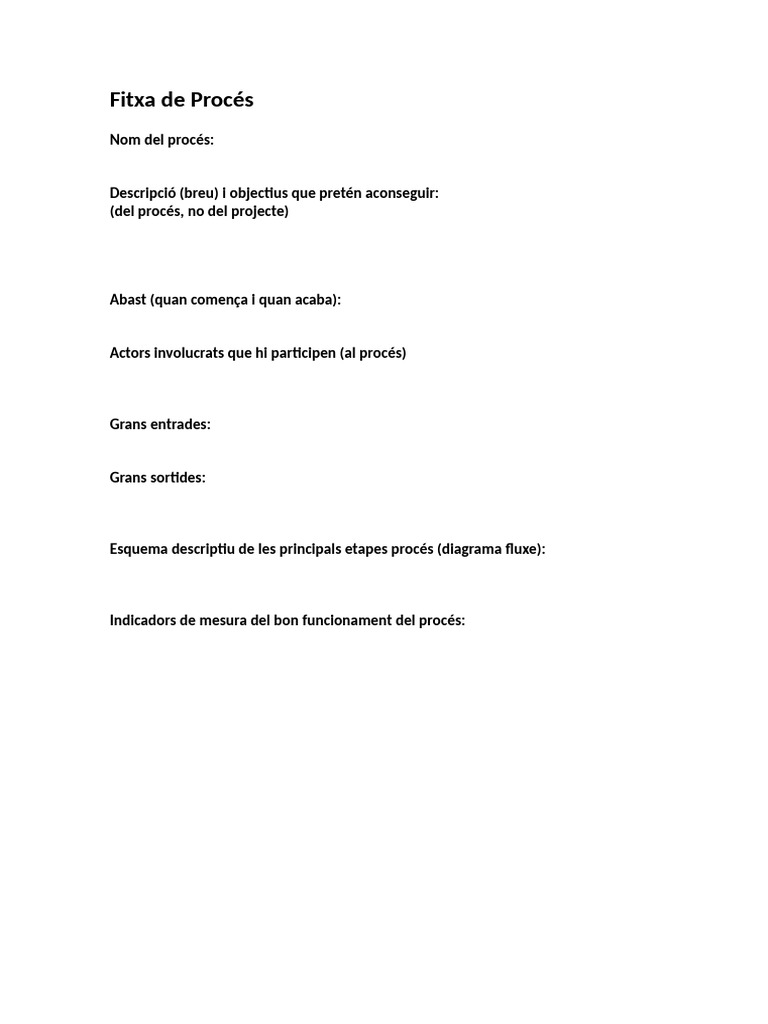 Ficha de Proceso | PDF