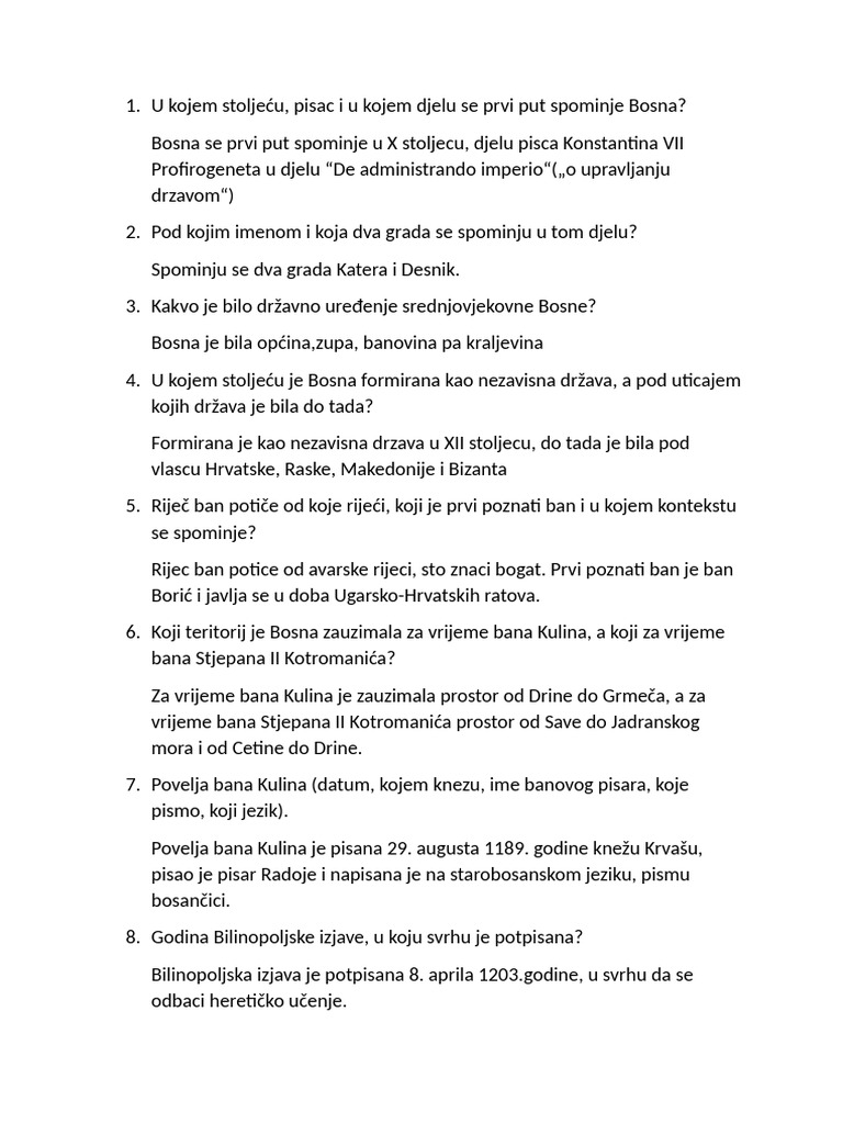 Pitanja za vjezbu | PDF