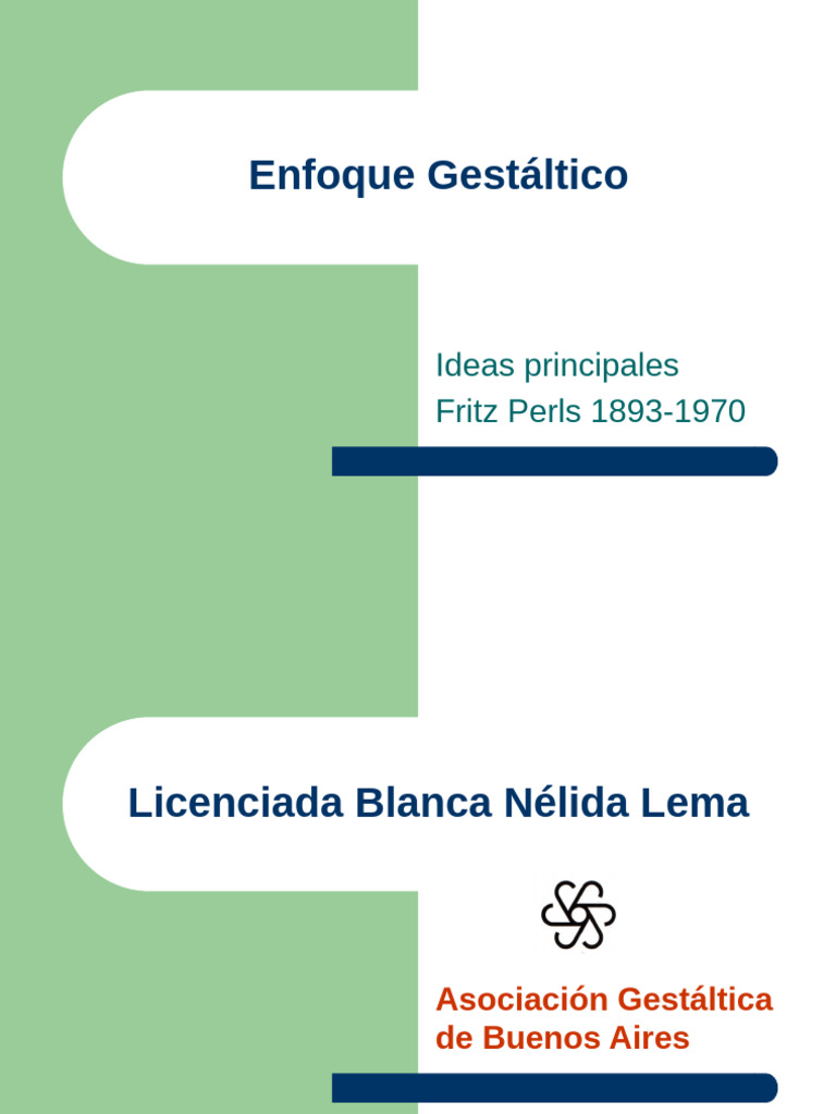 Enfoque Gestáltico Ideas Principales (2012) | PDF | Terapia Gestalt | Neurosis