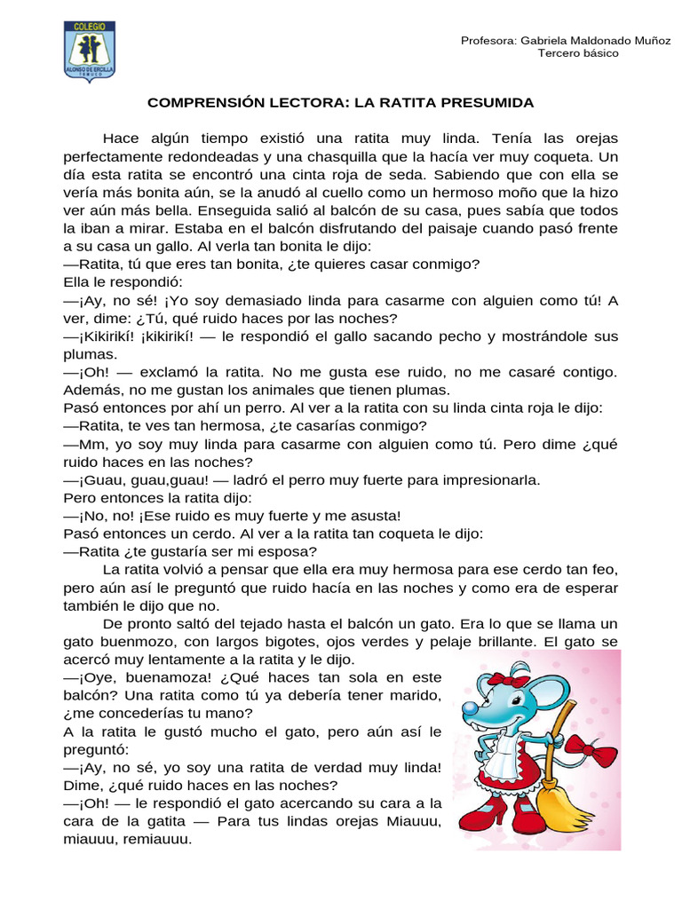 CL Ratita Presumida | PDF | Gatos