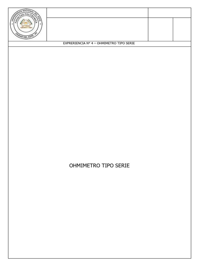 Lab Mem-04-2025 | PDF | Resistencia Eléctrica y Conductancia | Resistor