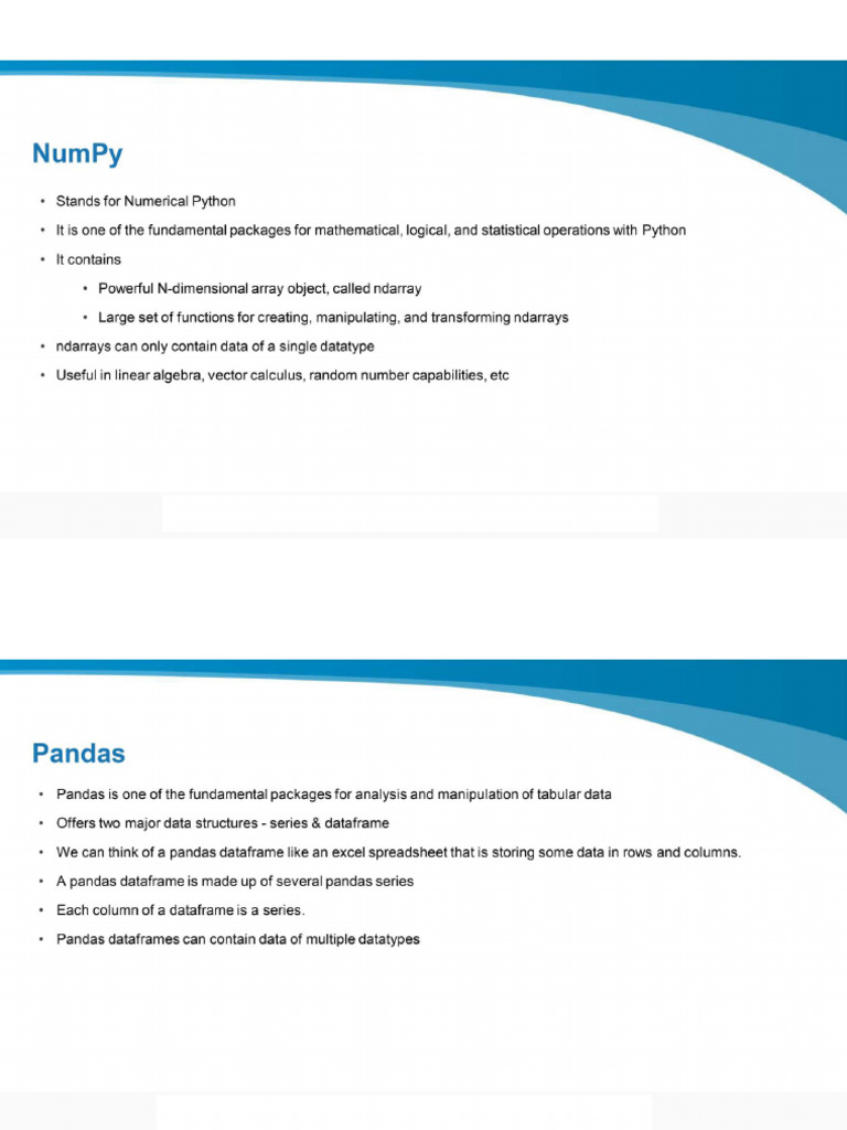 Corizo Class 2_Numpy Pandas | PDF
