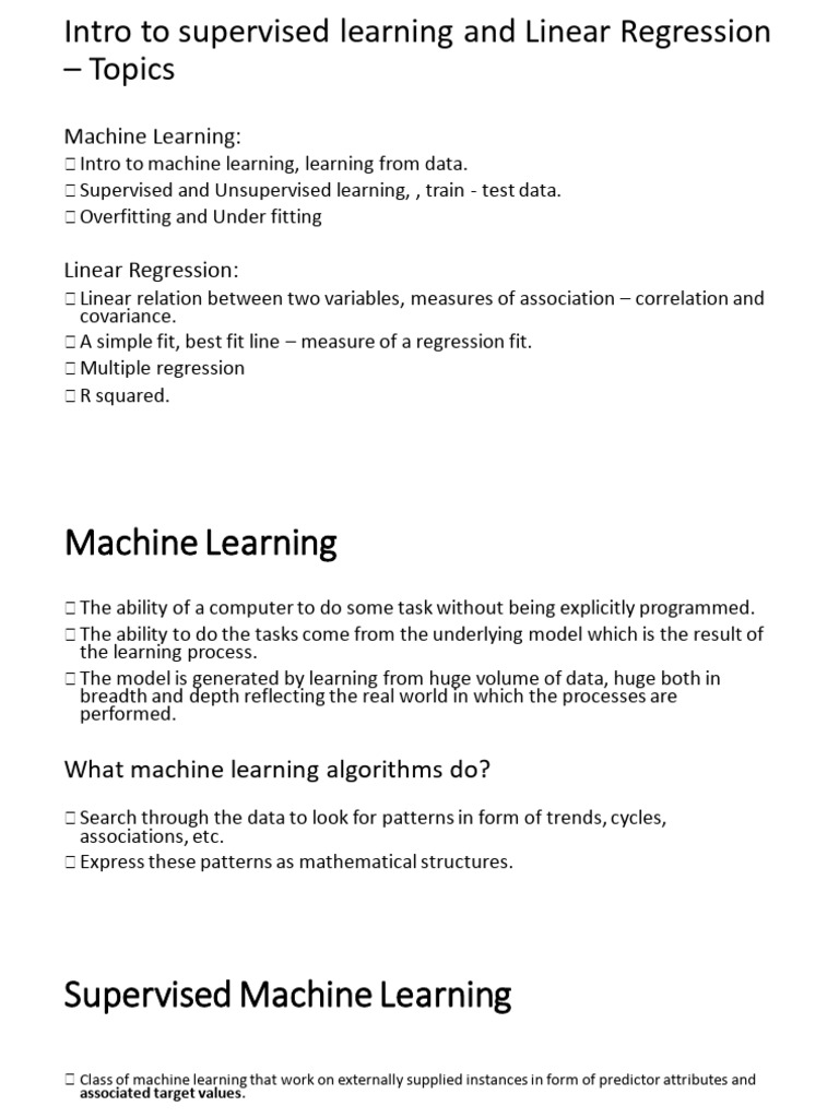 Class 8 - Linear Regression | PDF | Linear Regression | Dependent And Independent Variables